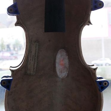 Violin Back Soundpost Patch | Vegter Violins | Ireland